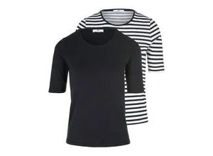 4065691574656 - Rundhals-Shirt im 2er-Pack weiss 38