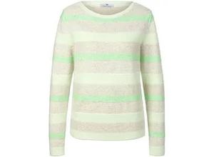 4065691484641 - PETER HAHN Strickpullover Damen Baumwolle sand gemustert