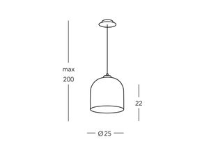 9120132150327 - KOLARZ Hängelampe Chalet Ø 25 cm weiß braun Glas Holz