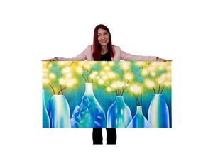 4057651134628 - Wandbild Vasen 100% handgemaltes Ölgemälde Gemälde XL 135x70cm