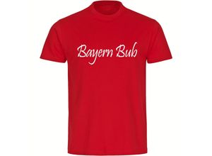 4068859149208 - multifanshop Herren T-Shirt - Bayern - Bayern Bub - Druck weiß - Männer