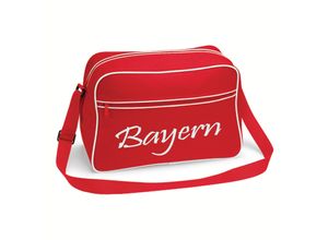 4068859157081 - multifanshop Retrotasche - Bayern - Schriftzug - Druck weiß - Tasche