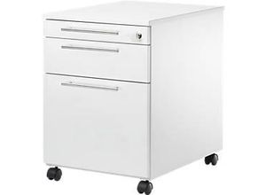 4251898811124 - Select Rollcontainer Start Off 126 Utensilien- Hängeregisterauszug Schublade abschließbar B 432 x T 580 x H 595 mm weiß weiß