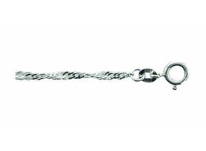 4059468453442 - Silberkette ADELIA´S 925 Silber Singapur Halskette 45 cm Ø 24 mm Halsketten Gr 45 Silber 925 (Sterlingsilber) silberfarben (silber) Damen Silberschmuck für