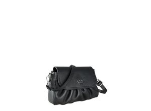 4036673234950 - Umhängetasche Sharpei Damen Gr B H T 25cm x 14cm x 6cm onesize schwarz Leder COLLEZIONE ALESSANDRO Taschen aus softem Leder