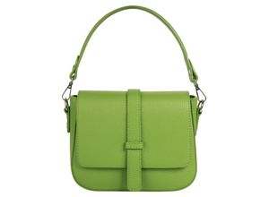 4262427391888 - Umhängetasche SAMANTHA LOOK Damen Gr B H T 21cm x 16cm x 6cm onesize grün Leder clean Taschen echt Leder Made in Italy