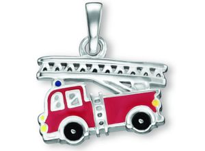 4067551505138 - Kette mit Anhänger Feuerwehr aus 925 Silber Halsketten Gr Silber 925 (Sterlingsilber) silberfarben (silber) Damen Schmuckset - Set mit verstellbarer Halskette