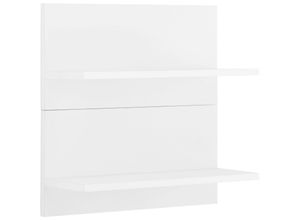 4255621706862 - Hängeregal Tulsa Regale Gr B H T 50 cm x 48 cm x 18 cm weiß Hängeregale Regale 50 cm breit 2 Ablagen