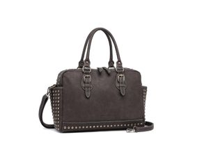 4036673247745 - Schultertasche Boho Damen Gr B H T 34cm x 24cm x 12cm onesize braun (dunkelbraun) Polyurethan (PU) COLLEZIONE ALESSANDRO Taschen mit 2 Seitenfächern