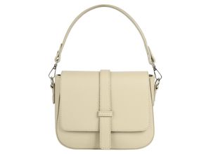 4262427391901 - Umhängetasche SAMANTHA LOOK Damen Gr B H T 21cm x 16cm x 6cm onesize beige Leder clean Taschen echt Leder Made in Italy