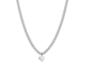 4035608759803 - Kette mit Anhänger LIEBESKIND BERLIN Schmuck Geschenk Edelstahl Halskette Herz LJ-0850-N-45 Halsketten Gr Edelstahl Länge 45 cm Breite 4 mm silberfarben Damen