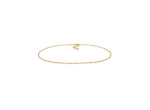 4050878558499 - Kette ohne Anhänger ELLI Choker Figaro Basic Blogger 925 Silber Halsketten Gr 36 ohne Stein Silber 925 (Sterlingsilber) Länge 36 cm goldfarben (gold) Damen