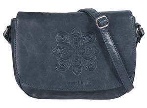 4260760041460 - Umhängetasche BRUNO BANANI Mandala Damen Gr B H T 26cm x 18cm x 6cm onesize blau Leder vintage Taschen echt Leder