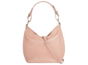4260543054915 - Shopper SAMANTHA LOOK Damen Gr B H T 36cm x 30cm x 10cm onesize rosa Leder leicht glänzend unifarben Taschen echt Leder Made in Italy