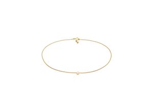 4050878623975 - Collier ELLI Choker Rosa Quarz Solitär Anhänger 925 Silber Halsketten Gr 36 mit Stein Silber 925 (Sterlingsilber) Länge 36 cm goldfarben (gold) Damen