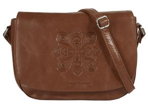 4260760041453 - Umhängetasche BRUNO BANANI Mandala Damen Gr B H T 26cm x 18cm x 6cm onesize braun (cognac) Leder vintage Taschen echt Leder