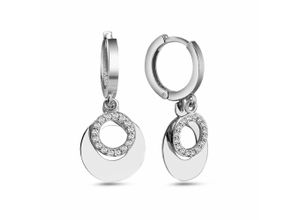 4260647221848 - Paar Ohrhänger DKENIZ 925 - Sterling Silber Zirkonia Einhänger Ohrringe Gr ONE-SIZE Silber 925 (Sterlingsilber) silberfarben (silber weiß) Damen Ohrhänger