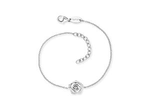 4260756386612 - Armband ENGELSRUFER Rose ERB-ROSE-ZI Armbänder Gr Silber 925 (Sterlingsilber) silberfarben (silberfarben kristallweiß kristallweiß) Damen Armbänder Silber mit Zirkonia (synth)