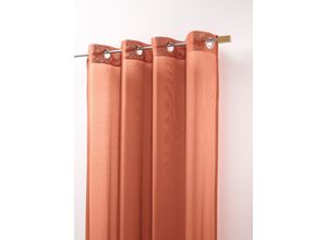 6930325645560 - Gardine HEINE HOME Gardinen Gr 145 cm Ösen 140 cm orange (terracotta) Halbtransparente Gardinen