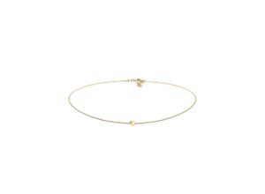 4050878574680 - Collier ELLI Choker Herz Liebe 925 Silber Halsketten Gr 38 Silber 925 (Sterlingsilber) Länge 38 cm goldfarben (gold) Damen