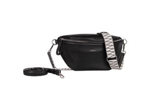 4255619912640 - Bauchtasche GABOR Silena Damen Gr B H T 30cm x 155cm x 95cm schwarz Polyurethan clean gepflegt geprägtes Muster unifarben Taschen hochwertig gewebte Gurtband und ein filigranes Logo