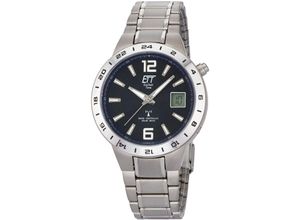 4260503036913 - Funkuhr Basic Titan EGT-11411-41M Armbanduhren grau (grau titansilberfarben) Herren Armbanduhr Herrenuhr Datum Solar