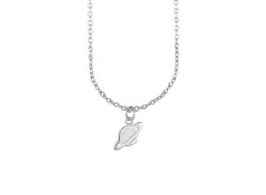 4006046340366 - Kette mit Anhänger CAÏ 925 Sterling Silber rhodiniert Planet Saturn Halsketten Gr 39 + 5cm Silber 925 (Sterlingsilber) Länge 44 cm Breite 10 mm weiß Damen