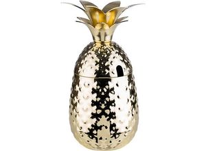 4004133933354 - Becher Pineapple Trinkgefäße goldfarben Cocktailbecher Baraccessoires Weinaccessoires 05 Liter