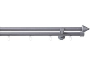 4015161083799 - Kombi-Vorhangstange Punta Gr 1 grau (anthrazit) Gardinenstangen Kinder L 120cm Ø 20mm 2 läufig Metall Aluminium Kunststoff L120cm