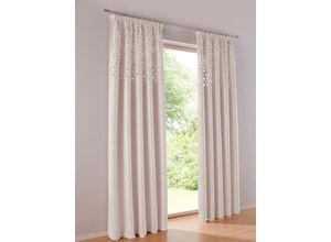 6932389215451 - Vorhang HEINE HOME Gardinen Gr 245 cm Universalzugband Universalzugband 135 cm beige (ecru)