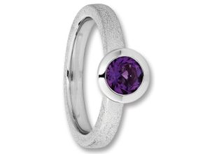 4067551984247 - Silberring Amethyst Ring aus 925 Silber Fingerringe Gr 52 Silber 925 (Sterlingsilber) silberfarben (silber) Damen Silber Schmuck