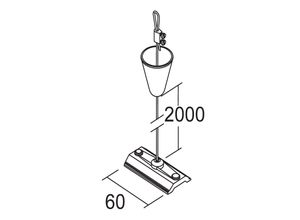 8019162021732 - Seilabhängung 2 Meter weiß