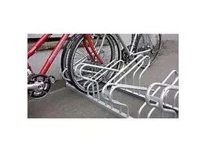 4250366513423 - WSM Fahrradständer zweiseitig schräge Haltebügel Länge 1050mm 6 Parkplätze