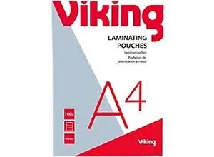 8717868152933 - Viking Laminierfolien DIN A4 Glänzend 175 Mikron (2 x 175) Transparent 100 Stück