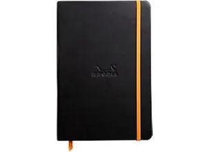 3037921187425 - Rhodia Notizbuch 118742C DIN A5 (148 x 210 cm) Liniert Genäht PU Hardcover Schwarz Nicht perforiert 96 Blatt