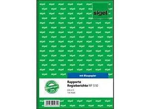 4004360910722 - sigel Rapport Regiebericht Formularbuch RP510 - 1 x 100 Blatt