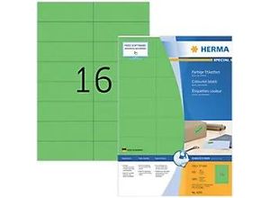 4008705042598 - HERMA 4259 Multifunktionsetiketten SuperPrint Grün Rechteckig 1600 Etiketten pro Packung