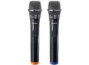 8711902069522 - MCW-020BK - Set of 2 wireless microphones with portable battery powered receiver