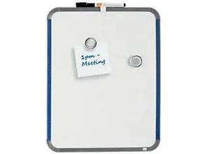 0034138080047 - Nobo Magnetisches Whiteboard Mini für Tisch oder Wand QB05442ASTD Lackierter Stahl Farbiger Dünner Rahmen 280 x 360 mm Weiß