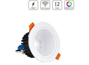 4063592027257 - MiBoxer RGB+CCT LED Einbaustrahler Reflector rund weiss 12W Ø114mm 24GHz WiFi r