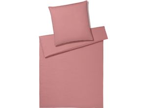 4029058899493 - Bettwäsche ELEGANTE Crisp Gr B L 135 cm x 200 cm (1 St) B L 80 cm x 80 cm (1 St) Washed Cotton pink (blush) Bettwäsche 135x200 cm angenehmes Hautgefühl