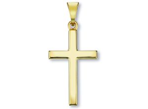 4067551938936 - Ketten-Anhänger Kreuz Anhänger aus 333 Gelbgold Schmuckanhänger Gr Gelbgold 333 goldfarben (gold) Damen Anhänger Gold Schmuck