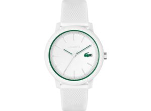 7613272459921 - Quarzuhr LACOSTE LACOSTE1212 2011169 Armbanduhren weiß Herren Armbanduhr Herrenuhr Mineralglas Silikonarmband