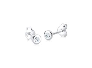 4050878481131 - Paar Ohrstecker ELLI DIAMONDS Basic Diamant (006 ct) 925 Silber Geschenkidee Ohrringe Gr OneSize 0012 carat ct P1 = bei 10-facher Vergrößerung erkennbare Einschlüsse mit Diamanten Silber 925 (Sterlingsilber) weiß (weiß weiß) Damen Ohrstecker