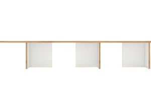 0742832221283 - Mehrzweckregal TOJO stell weiß Regale B H T 160cm x 24cm x 355cm Anbaumodul 160 niedrig weiß (B T H) 160 355 24cm MDF Standregal verschiedene Module die miteinander kombiniert werden können B160cm H24cm T355cm