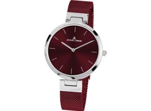 4040662161486 - Quarzuhr JACQUES LEMANS Milano 1-2110I Armbanduhren rot (dunkelrot weinrot) Damen Armbanduhr Damenuhr gehärtetes Crystexglas