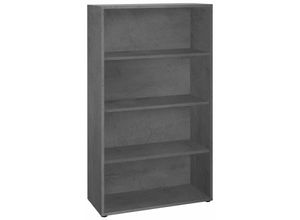 4044393253137 - Mäusbacher Regal MISTER OFFICE (BHT 81x145x36 cm) BHT 81x145x36 cm grau Standregal Bücherregal Bücherregal Schuhregal