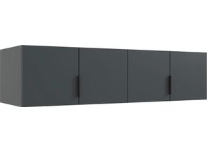 4065981006591 - Schrankaufsatz WIMEX Modena grau (graphit) B160cm H40cm T54cm Spanplatte Möbelaufsätze Aufsatzschrank