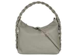 4262427391994 - Umhängetasche SAMANTHA LOOK Damen Gr B H T 35cm x 27cm x 11cm onesize grau Leder clean Taschen echt Leder Made in Italy