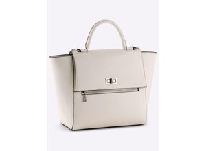4036673251308 - Henkeltasche HEINE Damen Gr B H T 42cm x 28cm x 11cm beige (ecru) Metall Polyurethan unifarben Taschen